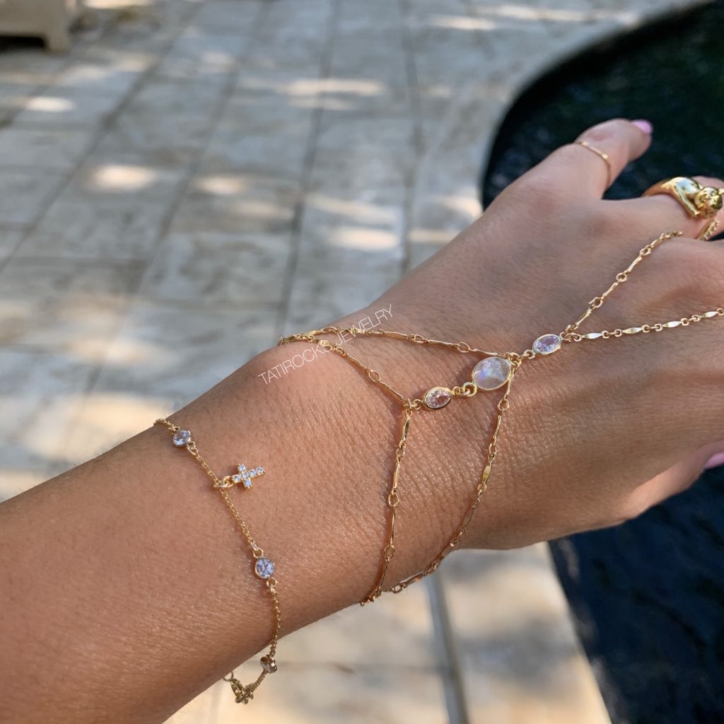 Luna Moonstone Hand Chain | TatiRocks Jewelry